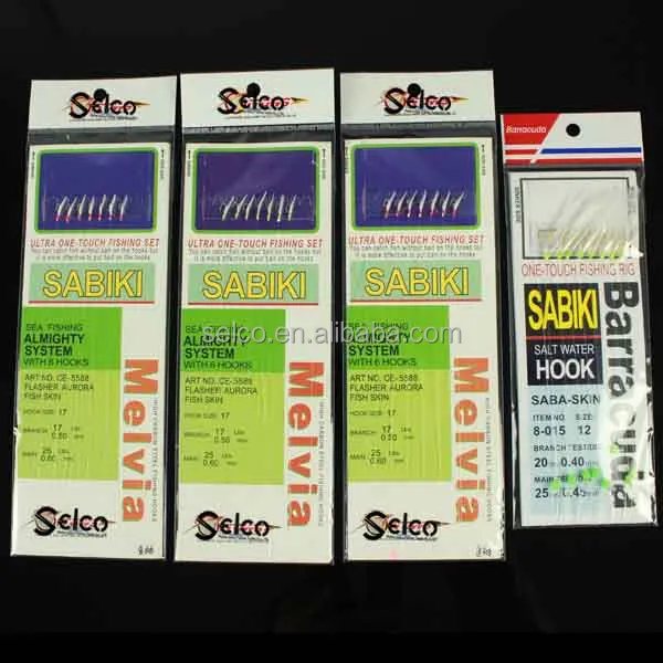 Nylon Fishing Rigs Lines Sabiki Materials Sabiki Rig With 2 Plastic ...