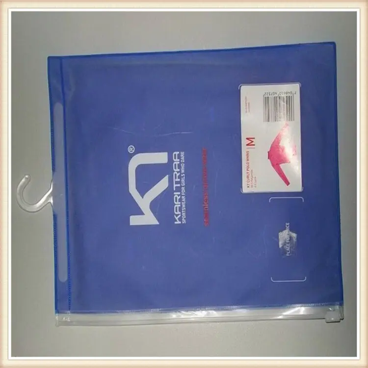 Transparent Clear Pvc Plastic Bag With Hook Hanging And Button Closure ...
