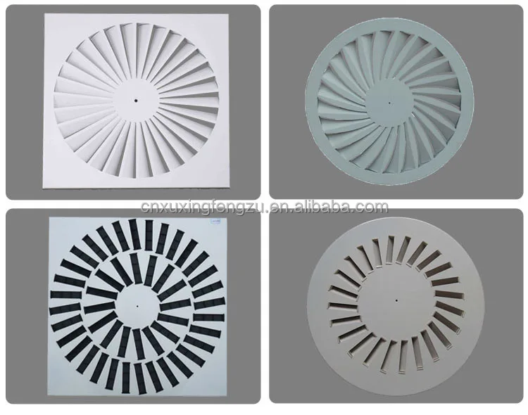 Aluminum Exhaust Fan Grill Air Diffuser For Ventilation System - Buy ...