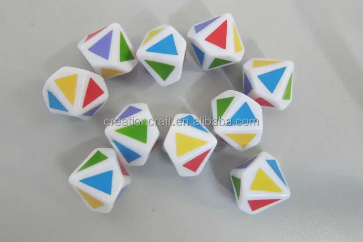 6 Different Colors 16mm,19mm Dice-red,Yellow,Blue,Green,Orange,Purple ...
