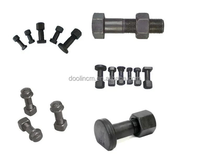 35crmo Track Shoe Bolt And Nut 7f8619/1s1860 For Excavator Bulldozer ...