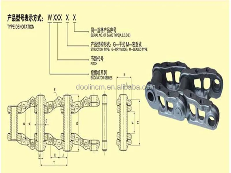 D8n Track Link 9w3317 Track Chain For Excavator And Bulldozer - Buy ...