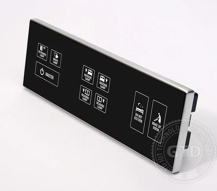 3 In 1 Glass Panel Touch Light Switch For Hotel System - Buy Hotel Wall ...