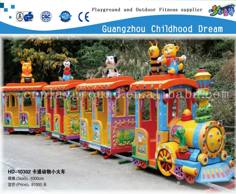 (hd-10201)cartoon Baby Face 8 Seats Fiberglass Train With Tracks ...
