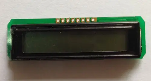 8x1 Monochrome Single Line Character Lcd Display Module With Blue ...