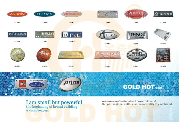 Self Adhesive Metal Plate For Outdoor Products Aluminum Sticker ...