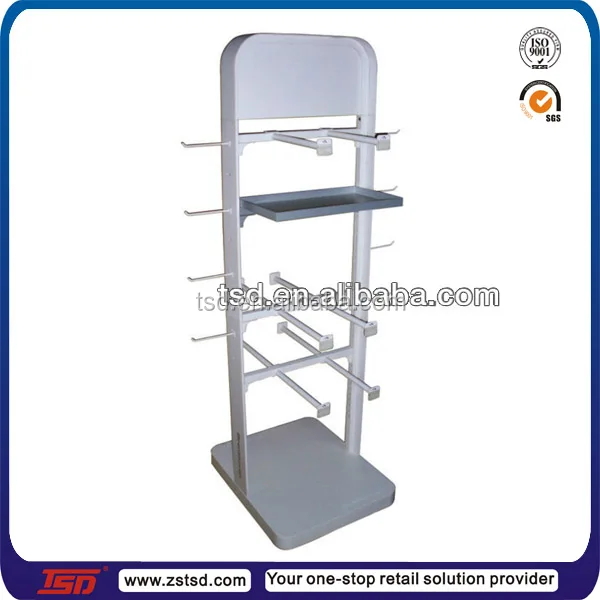 Retail Store Rotating Wood Slatwall Hanging Bag Display Stand Rack ...