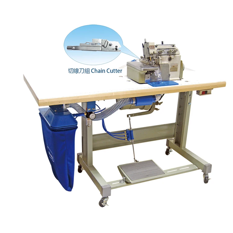 3 Ways Pneumatic Suction Chain Cutter Device With Pegasus Over-lock ...