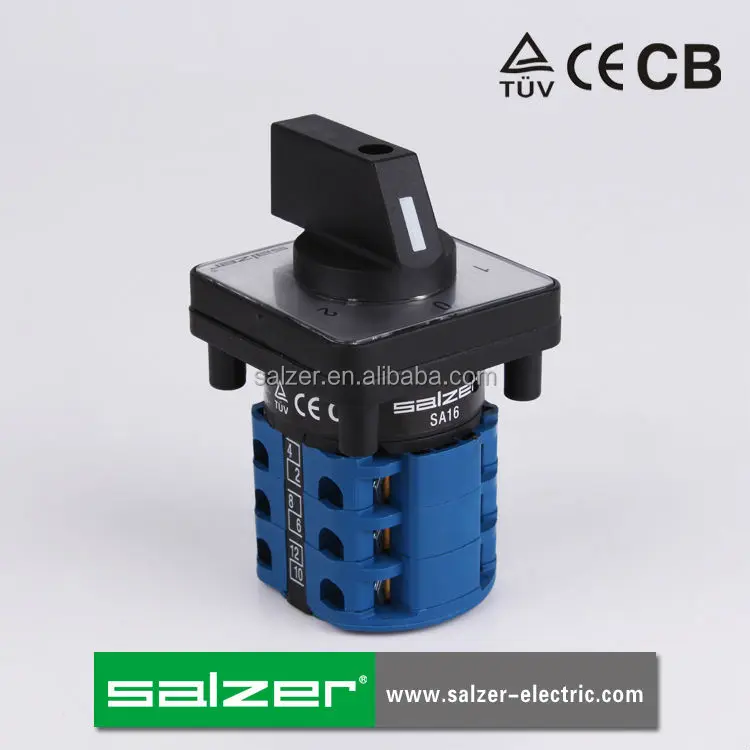 Salzer Sa16 16 Amp 1-0-2 3pole 61027 Rotary Cam Switches Change Over ...