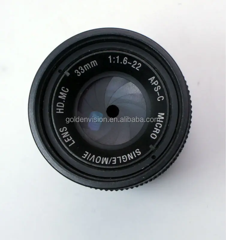 33mm F/1.6 Lens C Mount Cctv Lenses With Macro Rings For Sony Nikon ...