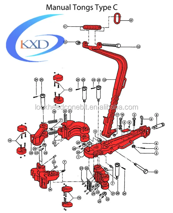 Api 7k Drilling Rig Handling Tools Manual Tongs Type C - Buy Api ...