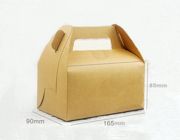 Popular And Beautiful Kraft Pie Box With Handle / Custom Wholesale ...