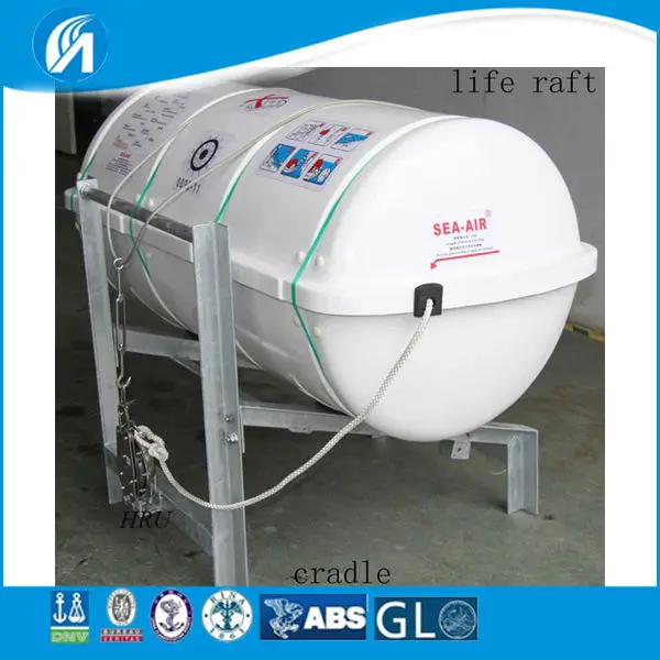 Life Raft at Sea - 15 Person Inflatable Liferaft SOLAS