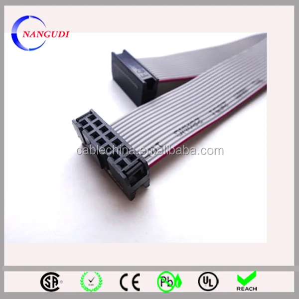 Ul2651 28awg 1.27mm 2x8 Pin 16 Pin 16 Wire Idc Flat Ribbon Cable 15cm - Buy 16 Pin Flat Ribbon ...