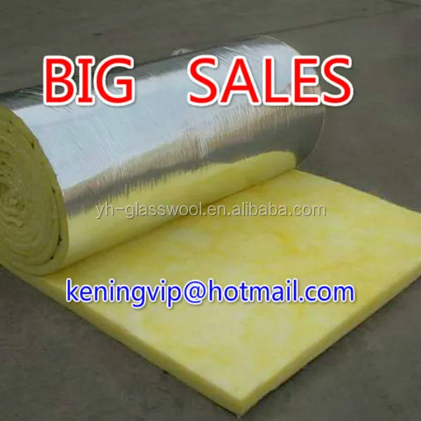 Glass Wool With Aluminum Foil Facing On One Side/fiber Glass Wool ...