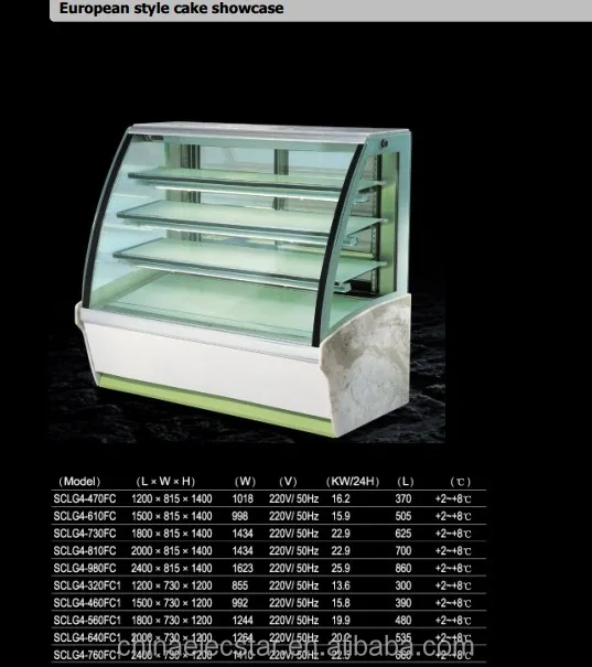 Suhu Ganda Display Kue Showcase,Roti Cake Layar Menampilkan,Didinginkan ...