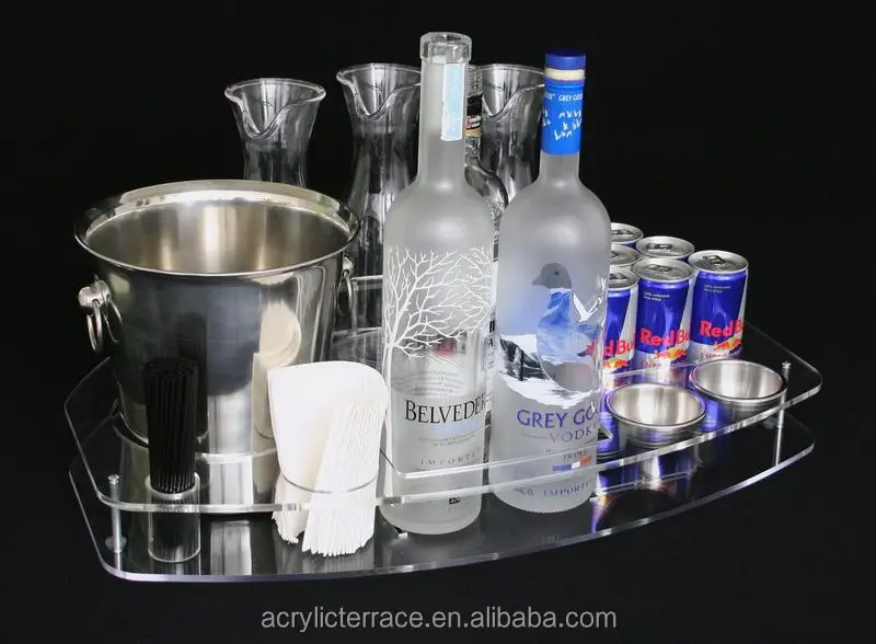 Ha14030104057-acrylic Bottle Service Tray-acrylic Bar Serving Tray ...