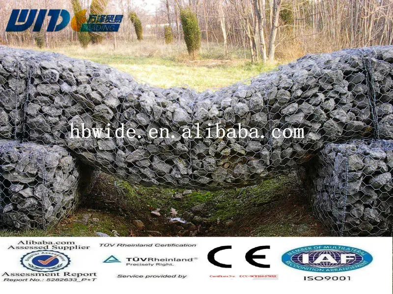 Hexagonal Shape,Wire Mesh Stone Cage Wall,Gabion Wall Construction ...