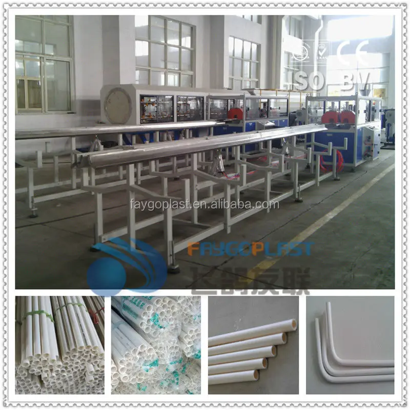 Advanced Pvc Pipe Extrusion Line With Ce Grp/frp Wet Process Adding ...
