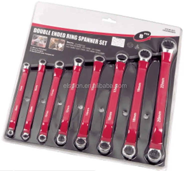 8 Pcs Double Offset Ring Spanner Set / Double Box End Wrench Set - Buy ...
