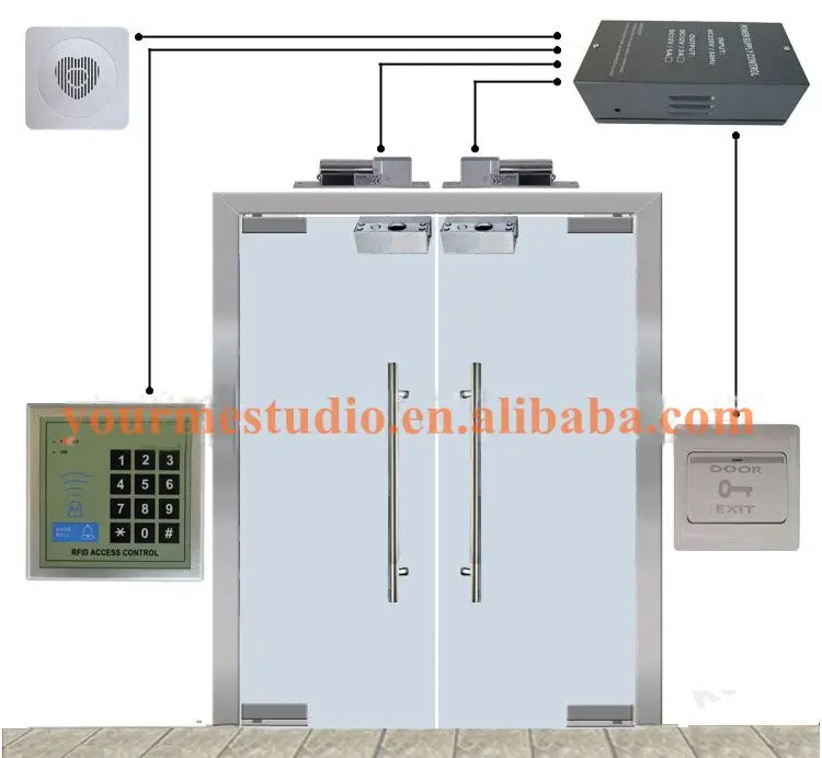 Apartment Doors Glass Door Access Control Card System Kit,Access ...