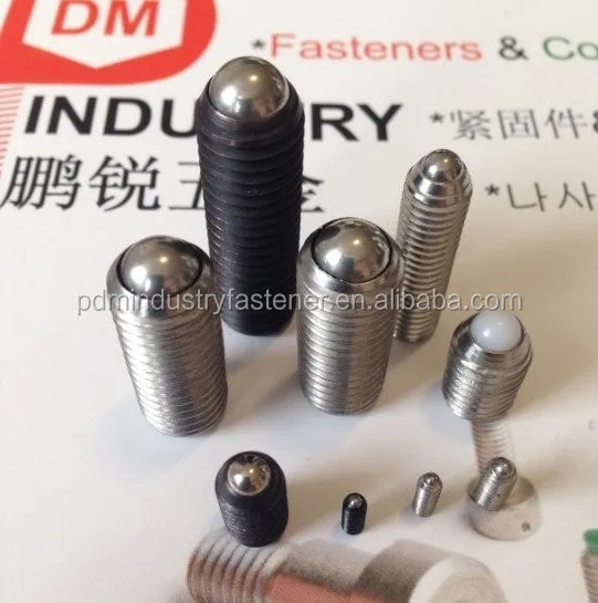 Spring Plunger with Extended Long Nose and Nylon Patch