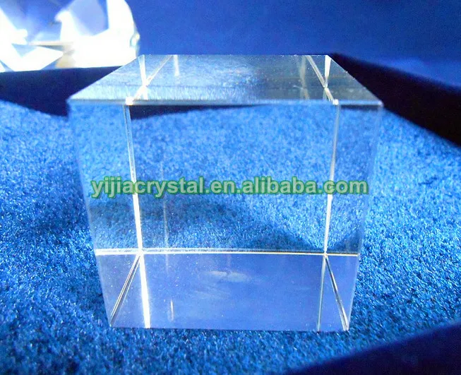 Perfect Square Crystal Cube Blank;cubic K9 Crystal Glass Block;clear ...