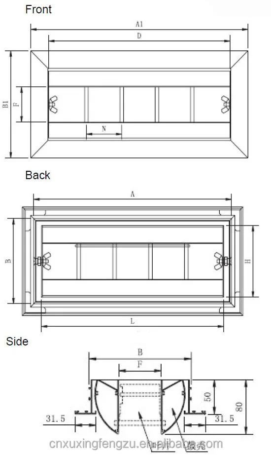 High Quality HVAC Jet Drum Louver Ceiling Diffuser by XUXING