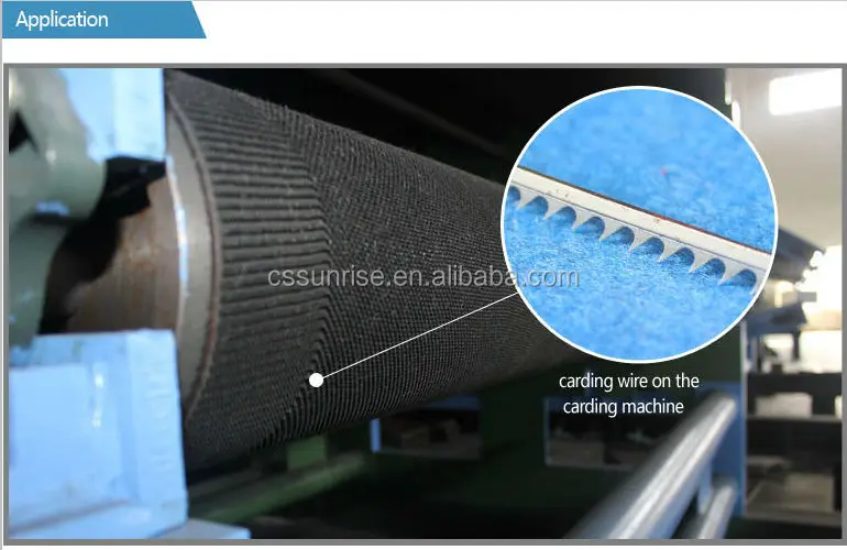 Carding Wire For Carding Machine As Spare Parts For Making Nonwoven ...