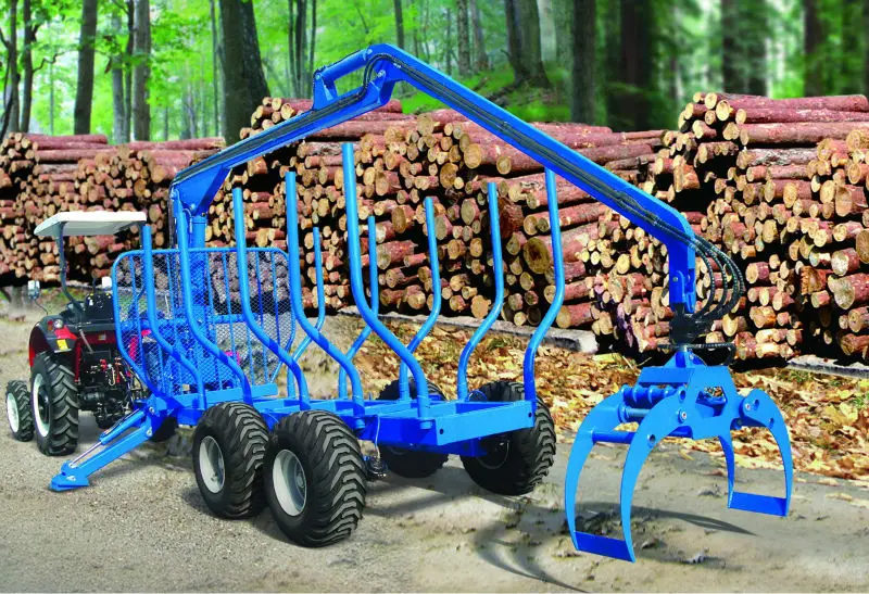 Lovol Tractor Mounted Timber Trailers - Buy 3 Tons Log Trailer With ...