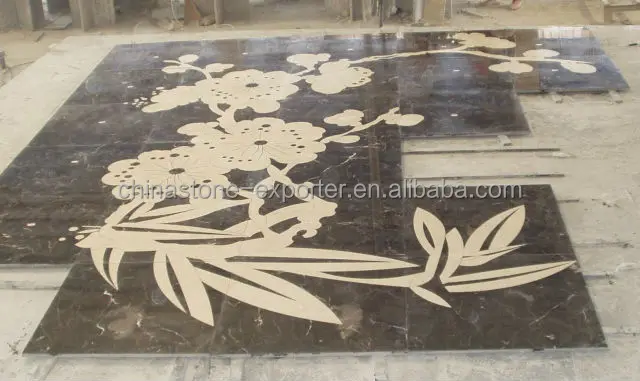 Elegant Water Jet Flower Marble Flooring Design - Buy Flower Marble ...