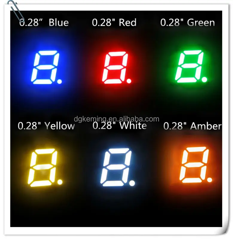Low Power 0.28 Inch Small Led Display Screen 1 Digit 7-segment - Buy 0. ...