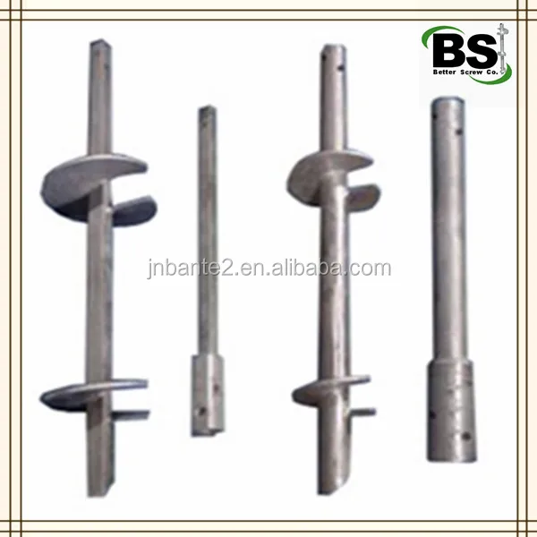 Solid Foundation Square Shaft Helical Piers - Buy Helical Piers,Helical ...