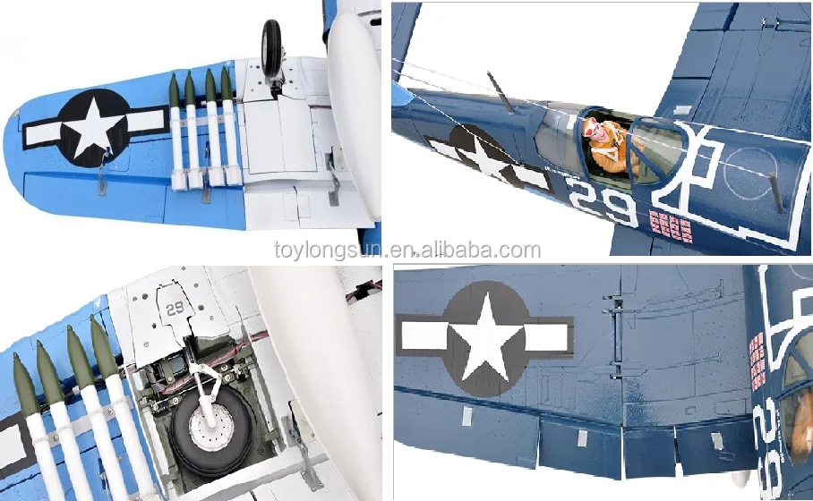 F4U Propellers Folding Wings RC Aircraft - Beginner Model