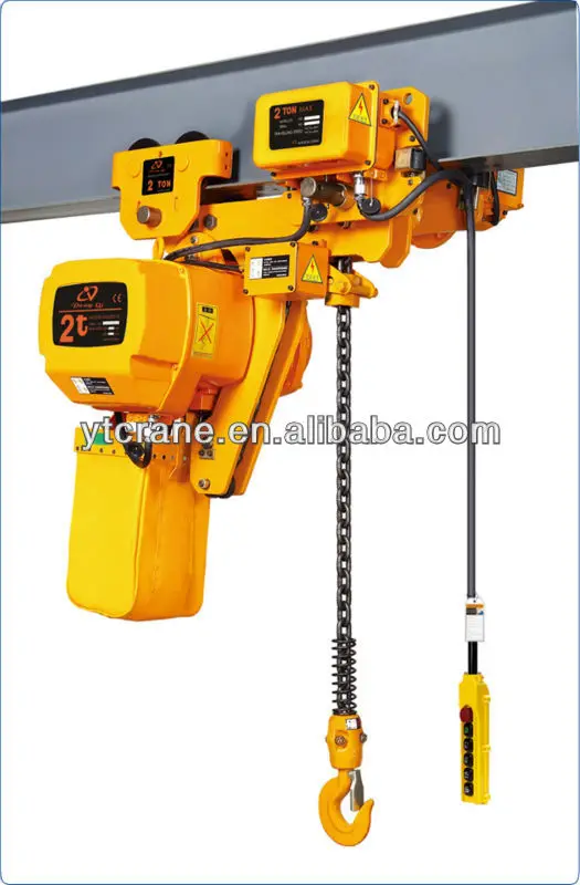 2ton 3ton 12ton Motorized Trolley Electric Chain Hoist Factory