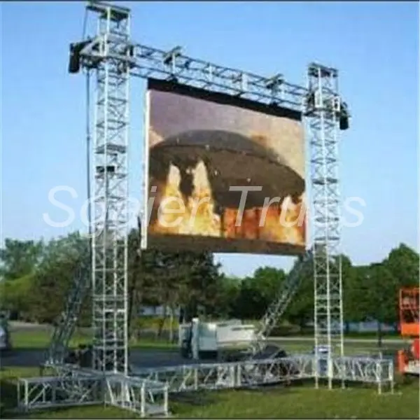 2 Tower Structure Truss For Led Screen / Led Screen Truss Stand - Buy ...