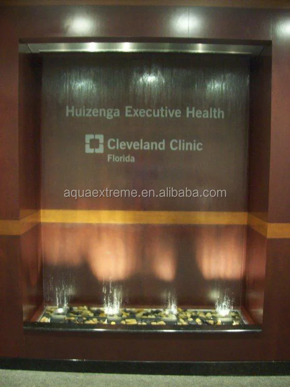 Commercial Contemporary Water Wall For Hotel Lobby Modern Feng Shui ...