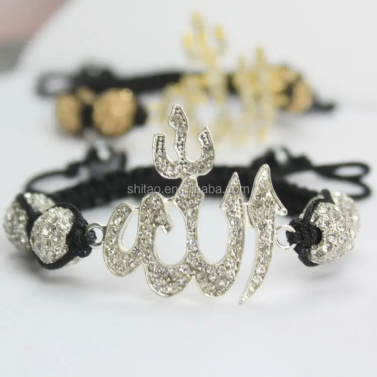 Rhinestone Allah Muslim Bead Bracelet - Buy Bead Bracelet,Muslim Bead ...