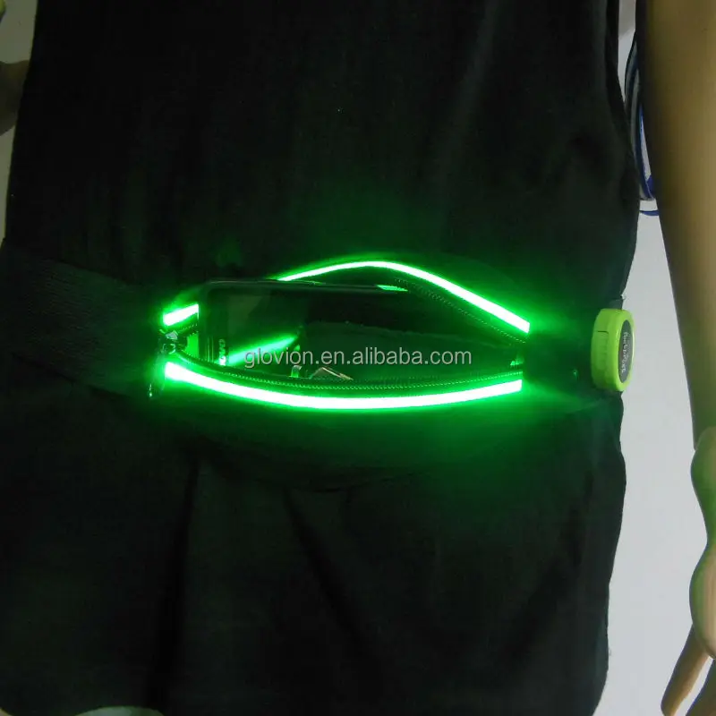 Wholesale Light Up Led Belt Bag Glow Waistband Phone Case And Bag Sport ...