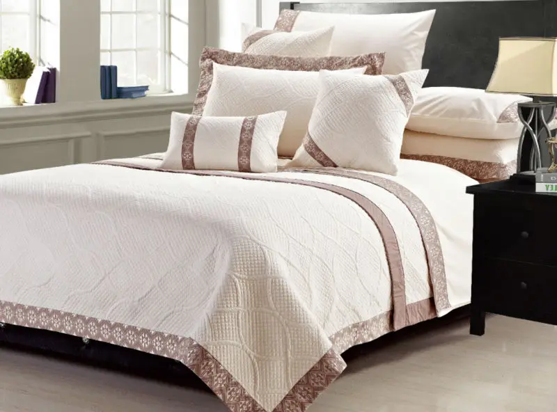 4pcs Beautiful Bedcover Set Microfiber Bedspread For Middle East - Buy ...