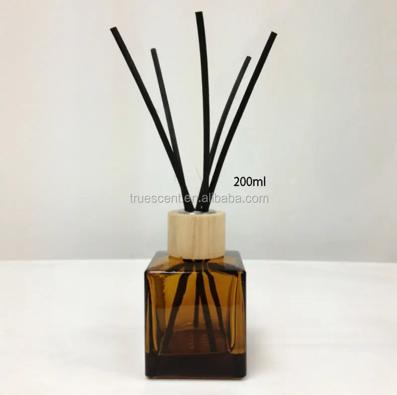 200ml Square Amber Color Empty Reed Diffuser Glass Bottle - Buy Amber ...