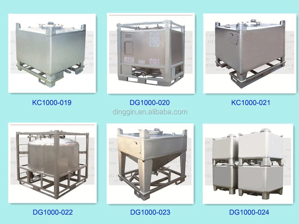 Ss304/316l 1000l Stainless Steel Tank Intermediate Bulk Container Ibc ...