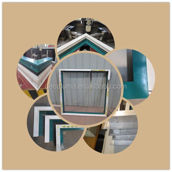 Aluminum Window Door Manufacturing Assembly Line Four Head Crimping ...