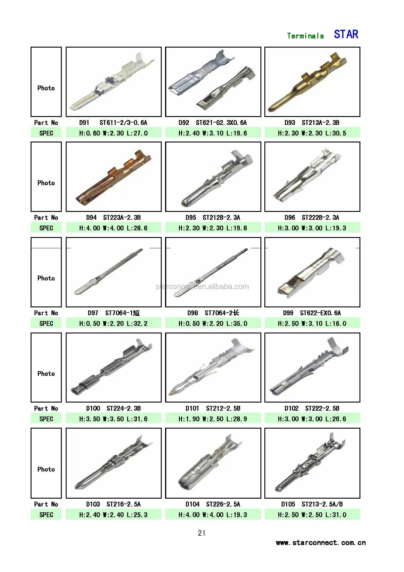 Terminales macho y hembra para automóviles | Conectores de cable