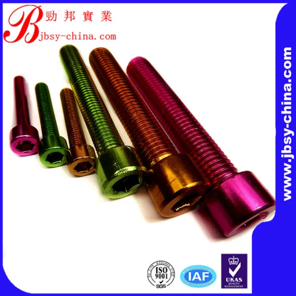 M6,M20 Red Aluminum Bolt Colored Anodized Bolt Made In China - Buy ...