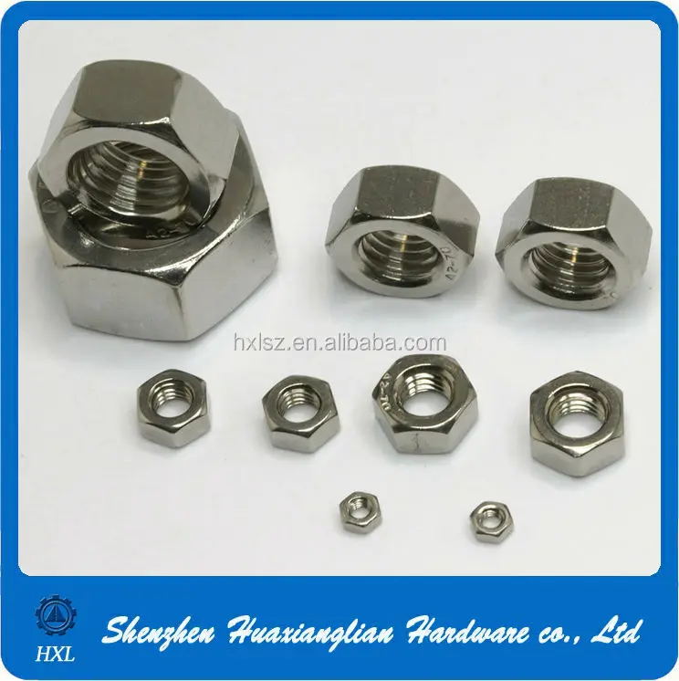 Stainless Steel 304 & Brass Heavy Hex Nut M32 for Bolts
