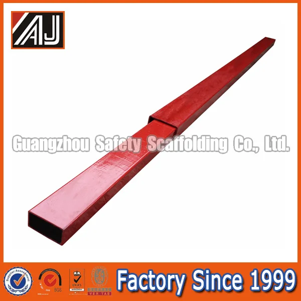 Length Adjustable Painted Rectangular Steel Tube For Slab Construction ...