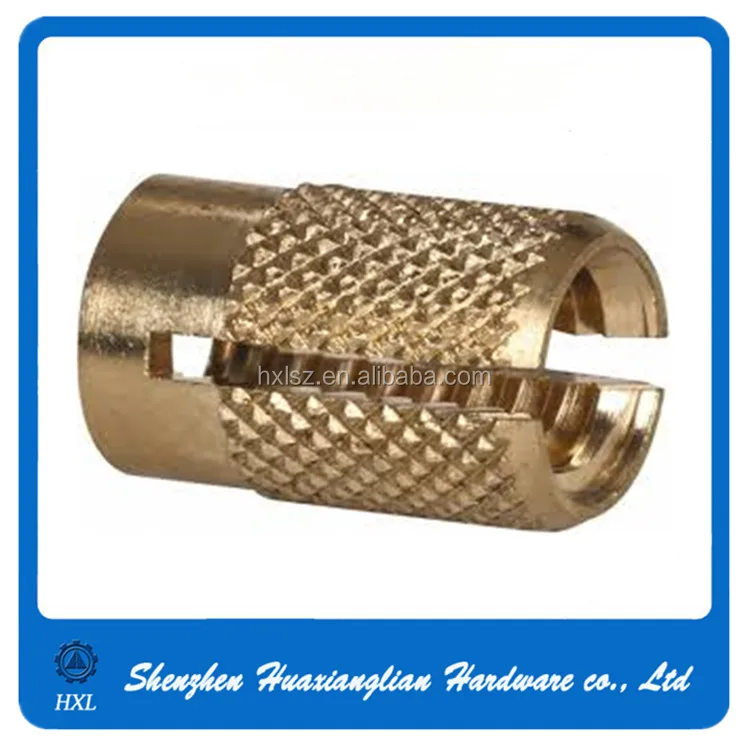 M3 M4 M6 M6 In Ottone Autofilettanti Filettato Zigrinato Inserti Per ...