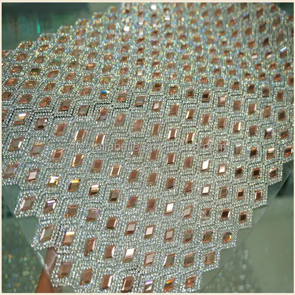Crystal Mesh For Crystal Diamond Mesh Decoration - Buy High Quality ...