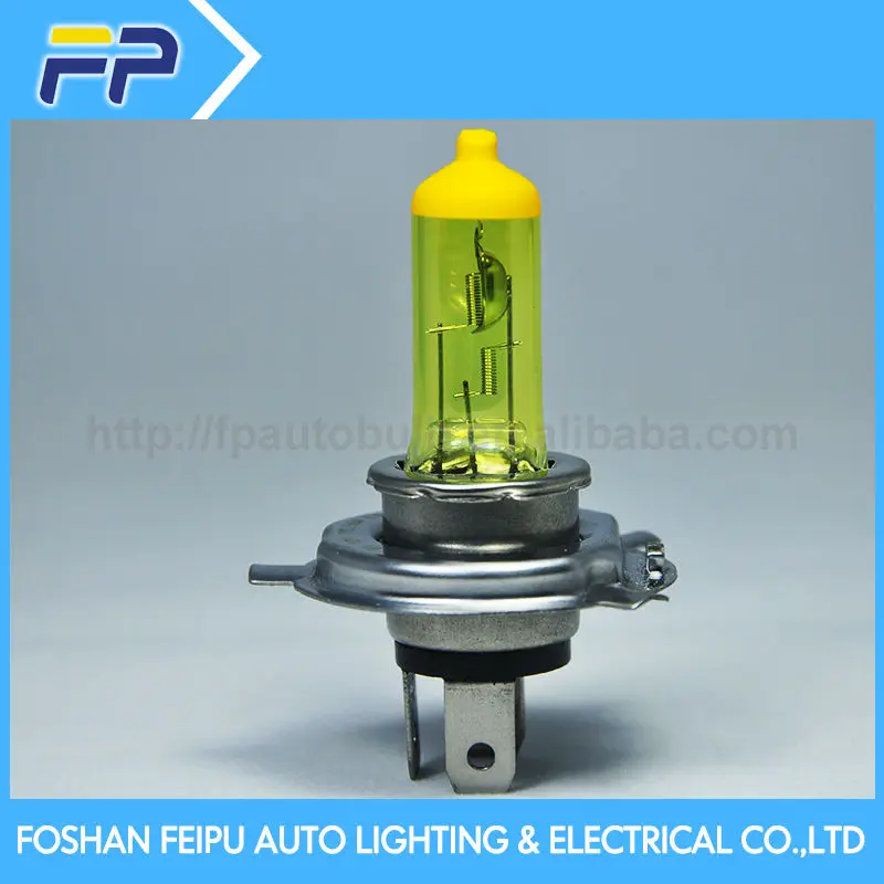 Auto Halogen Bulb H4 Yellow Color Car Head Lamp 12v 55w - Buy H4 Yellow ...